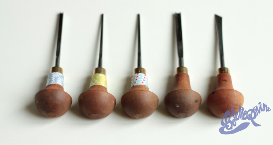 Comment j'affûte mes gouges de linogravure - Belette Print